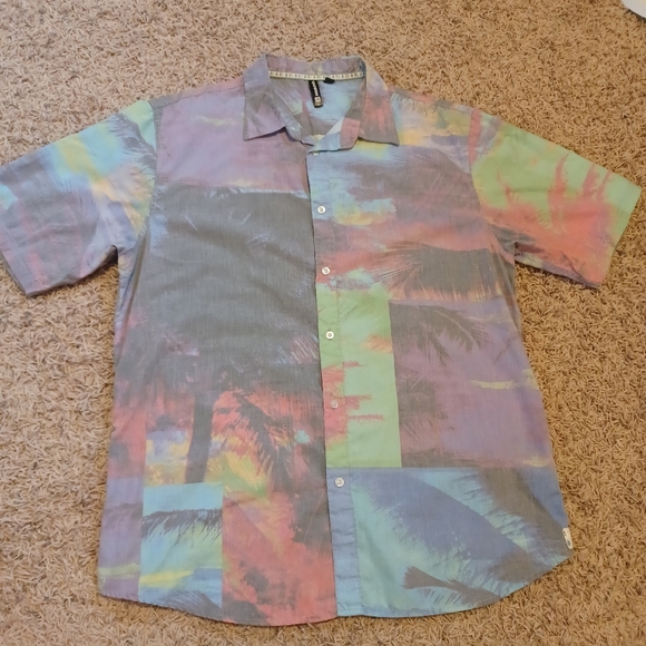 Ocean Current | Shirts | Ocean Current Mens Hawaiian Multicolored ...